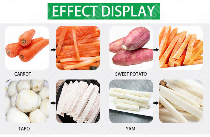 Potatoes 20mm 600kg/H 1.1kw French Fries Cutting Machine