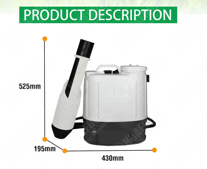 20L Disinfection Electrostatic Fogger Sprayer Electrostatic Backpack Fogger