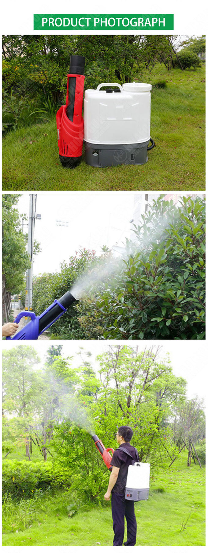 20L Disinfection Electrostatic Fogger Sprayer Electrostatic Backpack Fogger