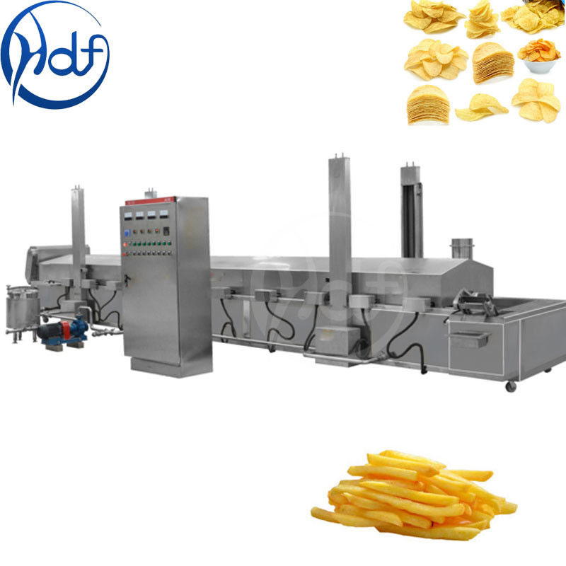 Automatic Commercial Potato Chip Maker , Fryer French Fries Potato ...