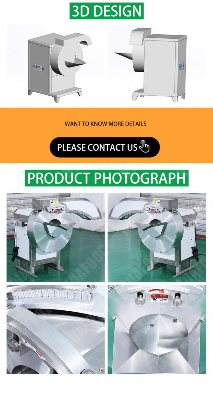 380V Three Phase Commercial Vegetable Cutter , Manual Potato Chips ...